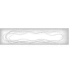 Abstract dot wave pattern wavy dots border thin Vector Image