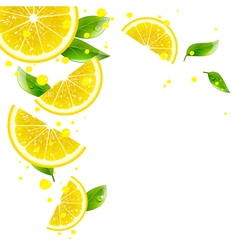 Juicy lemon background Royalty Free Vector Image