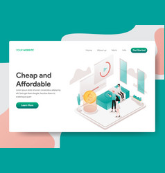 Opposite cheap and expensive Royalty Free Vector Image