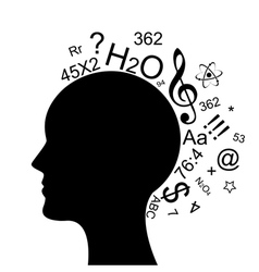 Musical head Royalty Free Vector Image - VectorStock