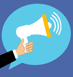 Megaphone or loudspeaker icon in black color Vector Image