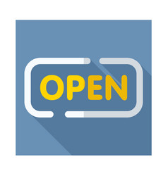 Open Icon On White Background Royalty Free Vector Image