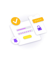 Forgot password question Royalty Free Vector Image