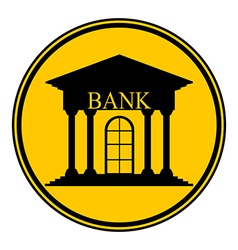 Bank button Royalty Free Vector Image - VectorStock