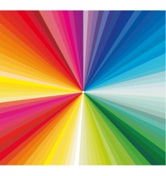 Abstract frame of spiral curled rainbow spectrum Vector Image