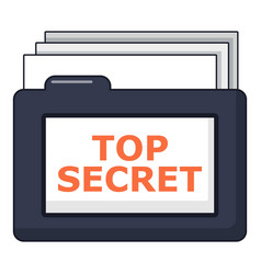Top secret icon cartoon style Royalty Free Vector Image