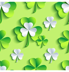 Seamless clover background Royalty Free Vector Image