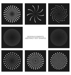 Dot shapes set Royalty Free Vector Image - VectorStock