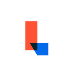 Letter l media logo Royalty Free Vector Image - VectorStock