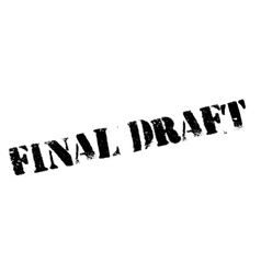 Final Draft rubber stamp Royalty Free Vector Image