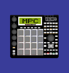 Mpc drum machine Royalty Free Vector Image - VectorStock