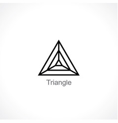 Vg triangle logo Royalty Free Vector Image - VectorStock
