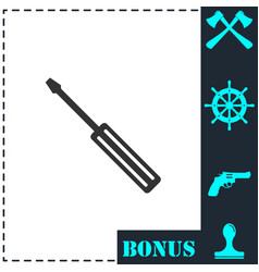 Screwdriver icon symbol Royalty Free Vector Image