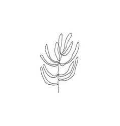 Simple continuous line art design Royalty Free Vector Image