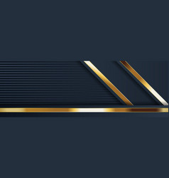 Color abstract geometric banner with gold shapes Vector Image