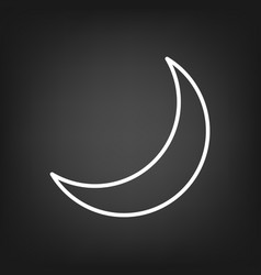 Border template with boys at night landscape Vector Image