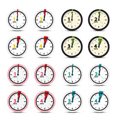 Two minutes clock symbol 2 minute icon Royalty Free Vector