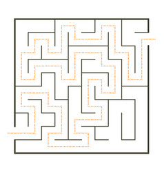 Simple maze Royalty Free Vector Image - VectorStock