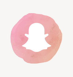 Snapchat icon design Royalty Free Vector Image