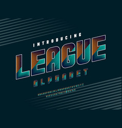 Modern bold font Royalty Free Vector Image - VectorStock