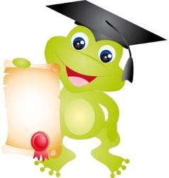 Frog with hearts Royalty Free Vector Image - VectorStock