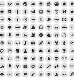 Fashion icons universal set for web and ui Vector Image