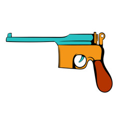 Luger p08 parabellum retro pistol Royalty Free Vector Image