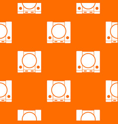 Playstation pattern seamless black Royalty Free Vector Image