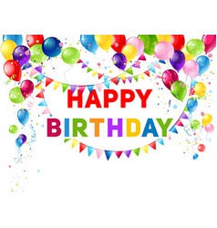 Bright holiday balloons isolated Royalty Free Vector Image