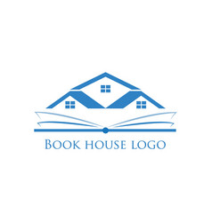 Book-house-logo-design Royalty Free Vector Image