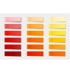 Realistic pink sticky notes collection arrow flag Vector Image