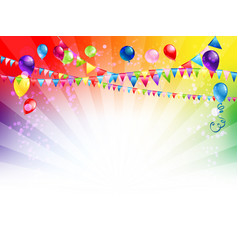 Bright holiday balloons isolated Royalty Free Vector Image