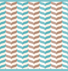 Seamless abstract geometric chevron leaf pattern Vector Image