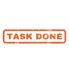 Task Done Rubber Stamp Royalty Free Vector Image