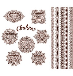 Set of 7 chakras Royalty Free Vector Image - VectorStock