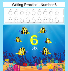 Guide Number Tracing Worksheets Vector Images (over 190)