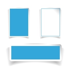 Empty sticker label set Royalty Free Vector Image