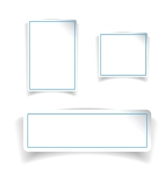 Empty label or sticker set Royalty Free Vector Image