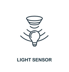 Light sensor icon simple element from sensors Vector Image