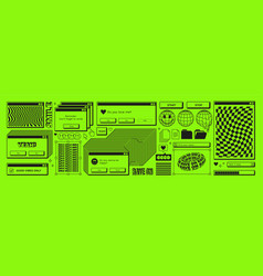 Vaporwave 80s interface screen retro terminal Vector Image