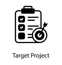 Target project Royalty Free Vector Image - VectorStock