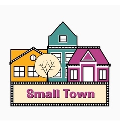 Scrapbook design elements - small town doodles Vector Image