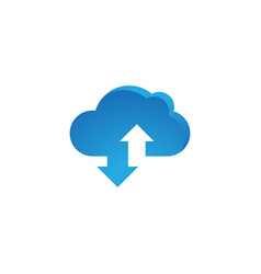 Cloud computing sync icon Royalty Free Vector Image