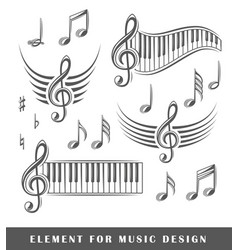 Fun isolated treble clef Royalty Free Vector Image