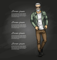 Man model Royalty Free Vector Image - VectorStock