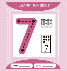 Learn numbers 0 zero children educational game Vector Image