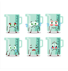 Student science beaker character cartoon Vector Image