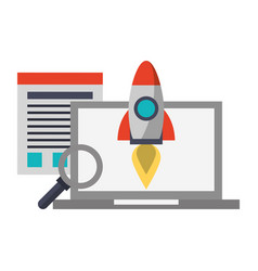 Technology software tools cartoon Royalty Free Vector Image