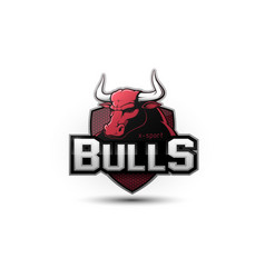 Modern professional bull logo Royalty Free Vector Image