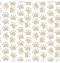 Paw pattern animal imprint Royalty Free Vector Image